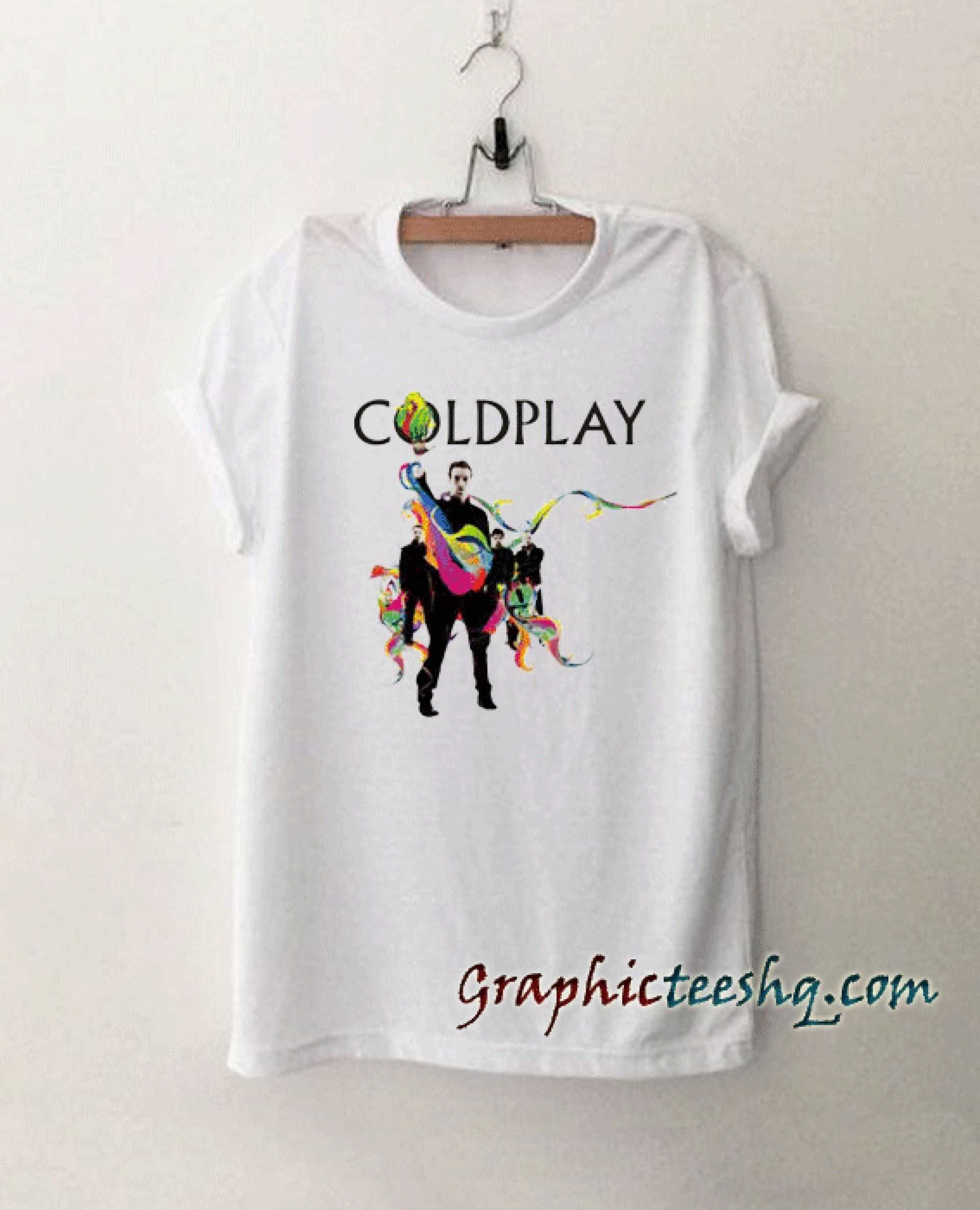 Coldplay Rock Band Unisex tee shirt for adult men and women. it feels soft