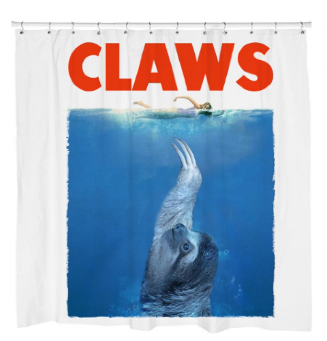 CLAWS Sloth Shower Curtain fresh bathroom ideas for your bathroom ...