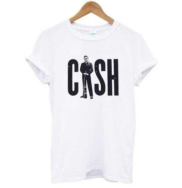 Johnny Cash Standing Cash Tee Shirt for adult men and women.It feels ...