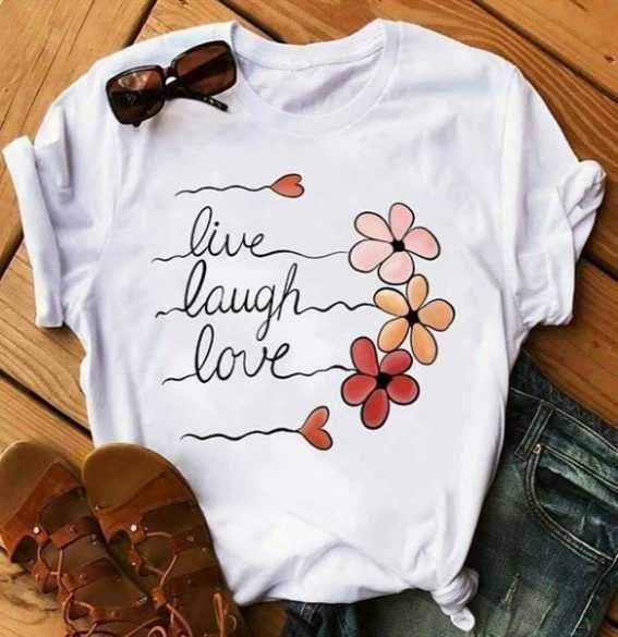 Live Laugh Love Tee Shirt for adult men and women.It feels soft and ...